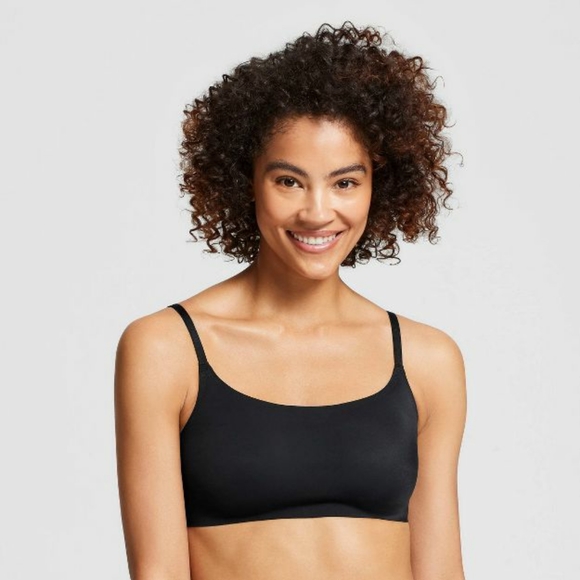 True And Co Intimates And Sleepwear Nwt True Co Black Scoop Bralette